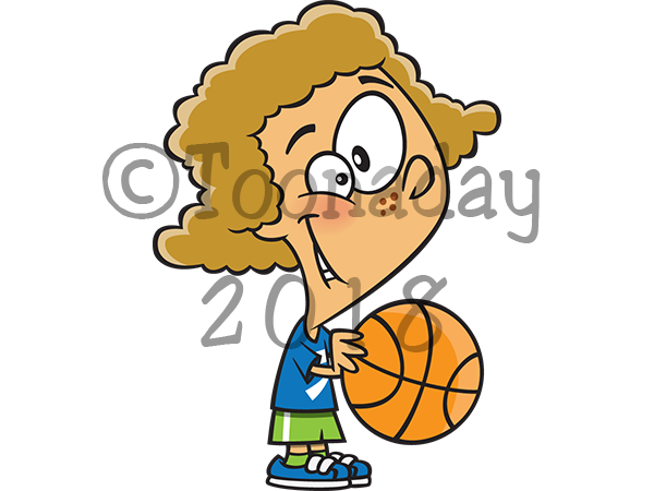 BBallGirl2 - Toonaday - Sports Cartoons