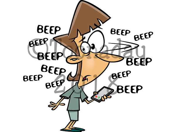 Beeping - Toonaday - Technology Cartoons