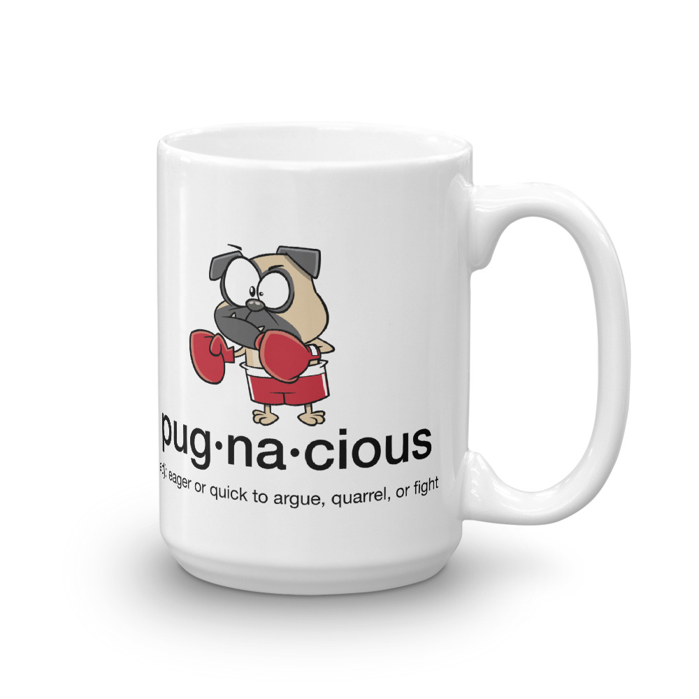 Boxing Pug Mug - Toonaday