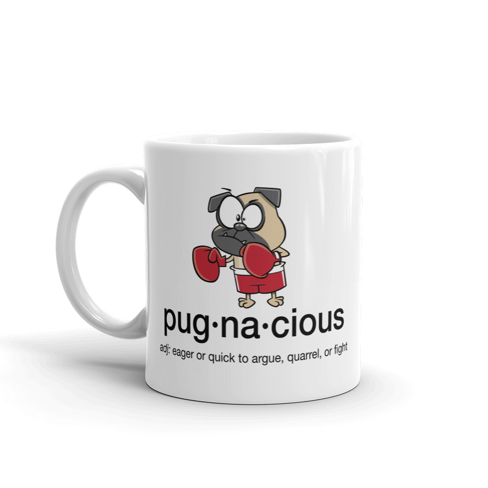 Boxing Pug Mug - Toonaday