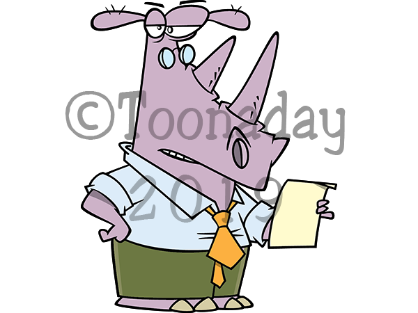 ReadingRhino2 - Toonaday ReadingRino2