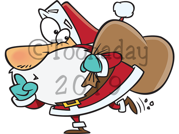 TipToeSanta - Toonaday TipToeSanta