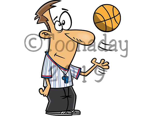 BasketballRef - Toonaday - Sports Cartoons
